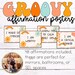 Groovy Boho Affirmation Signs Retro Classroom Decorations for Growth ...