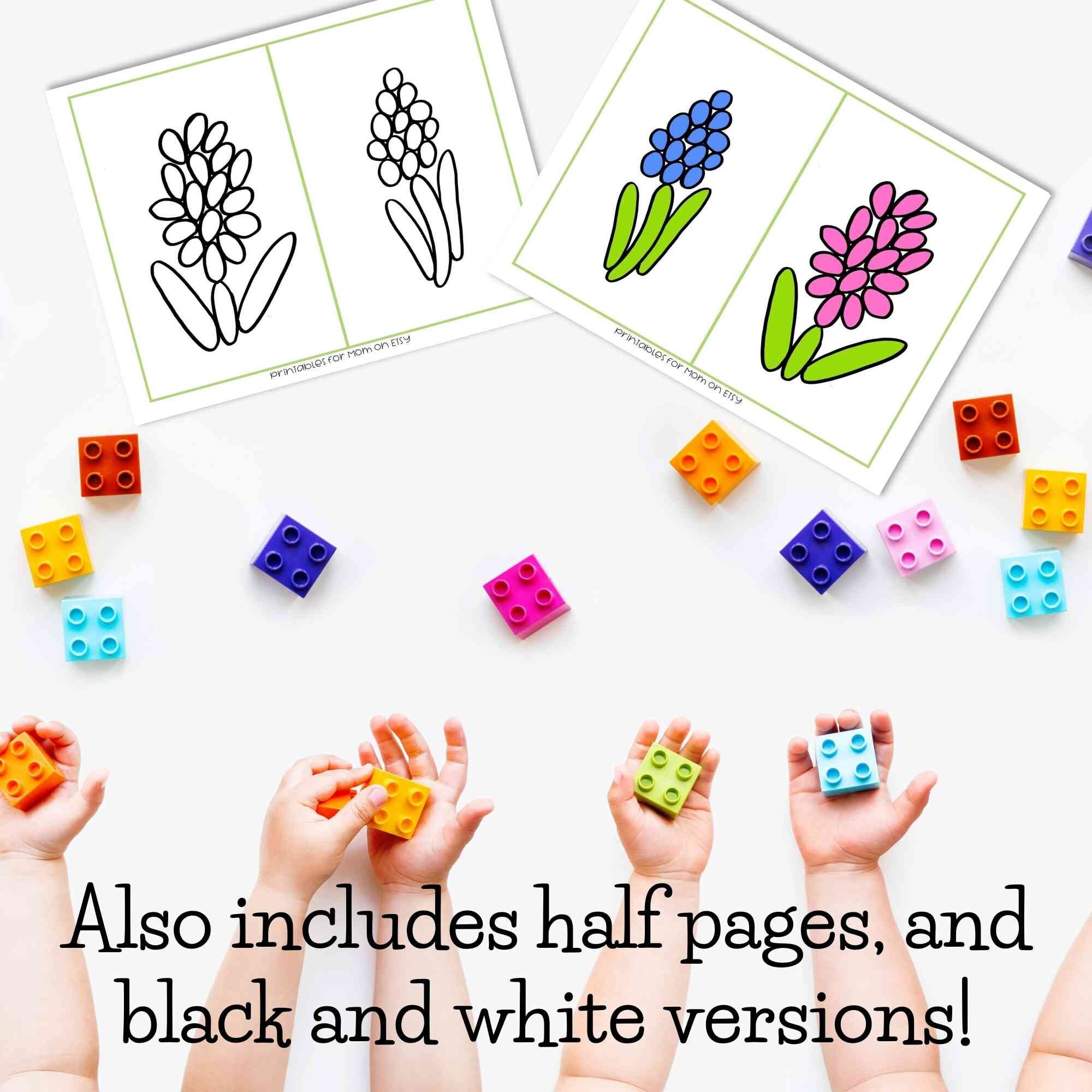 Spring Play Dough Mats Spring Flowers Fine Motor Skills Printable - Etsy