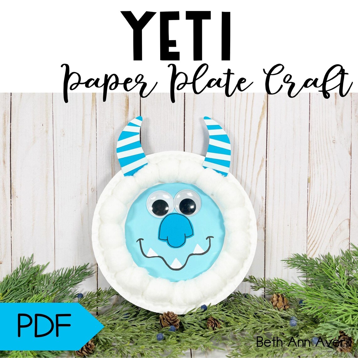 Abominable Snowman Yeti Craft for Preschoolers Bigfoot Craft Kit ...