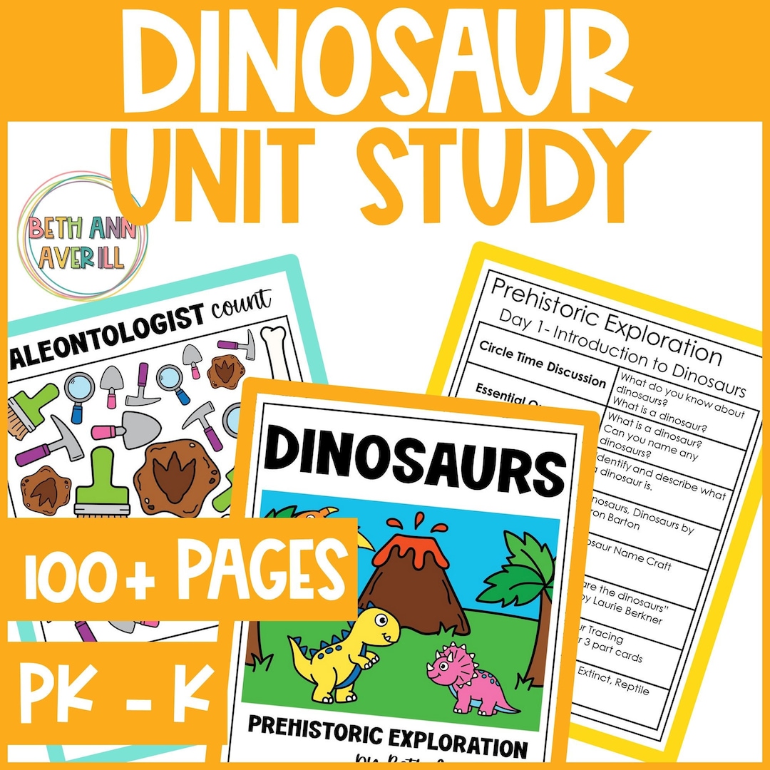 Dinosaur Activities Thematic Unit Preschool Curriculum Dinosaur ...