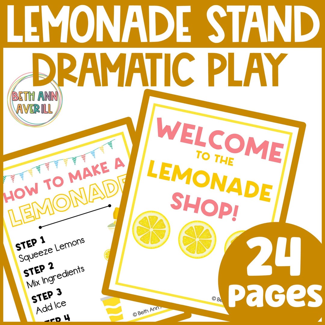 Dramatic Play Lemonade Stand Playroom Decor Play Kitchen Dramatic Play ...