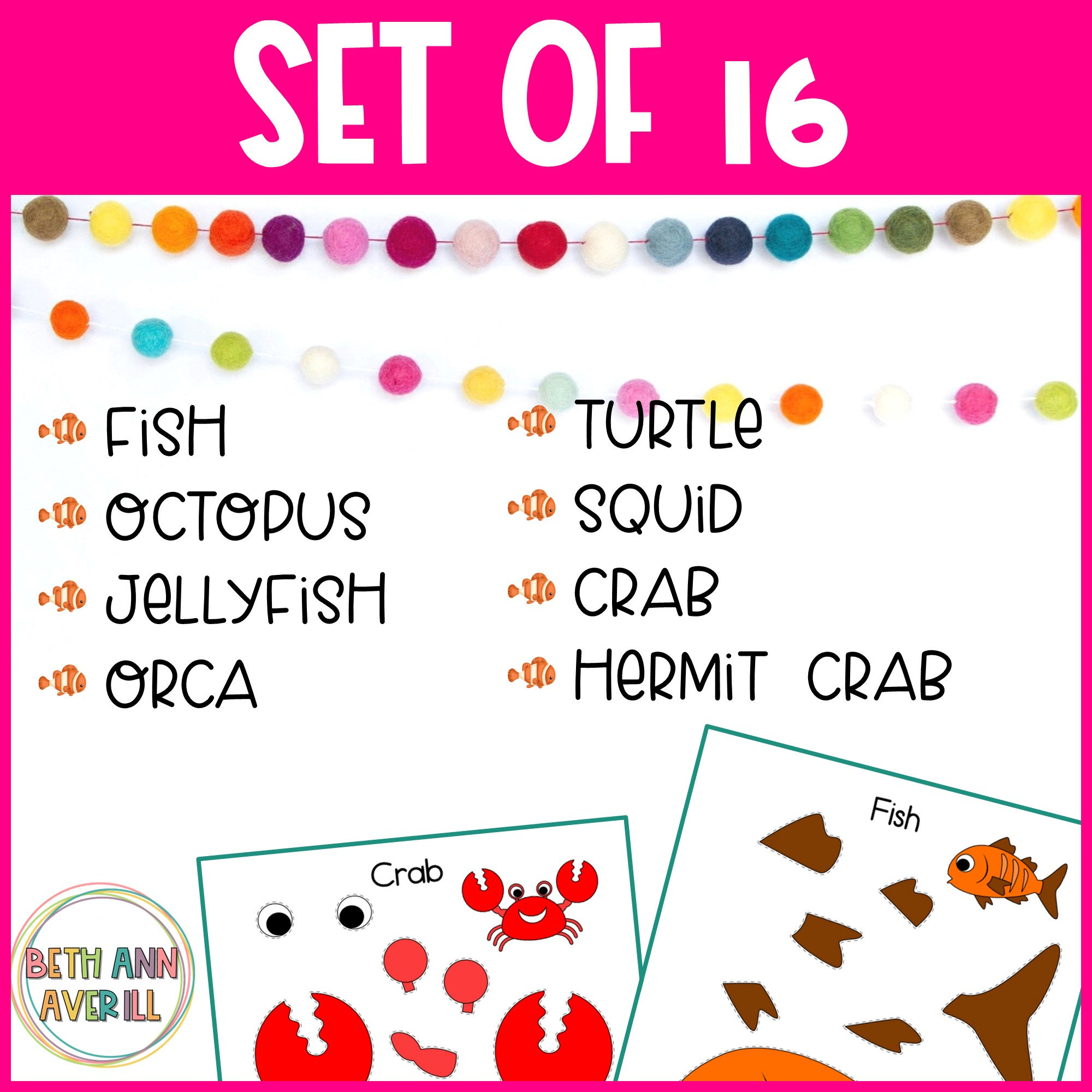 Under the Sea Ocean Animals Scissor Practice Activity Pack With ...
