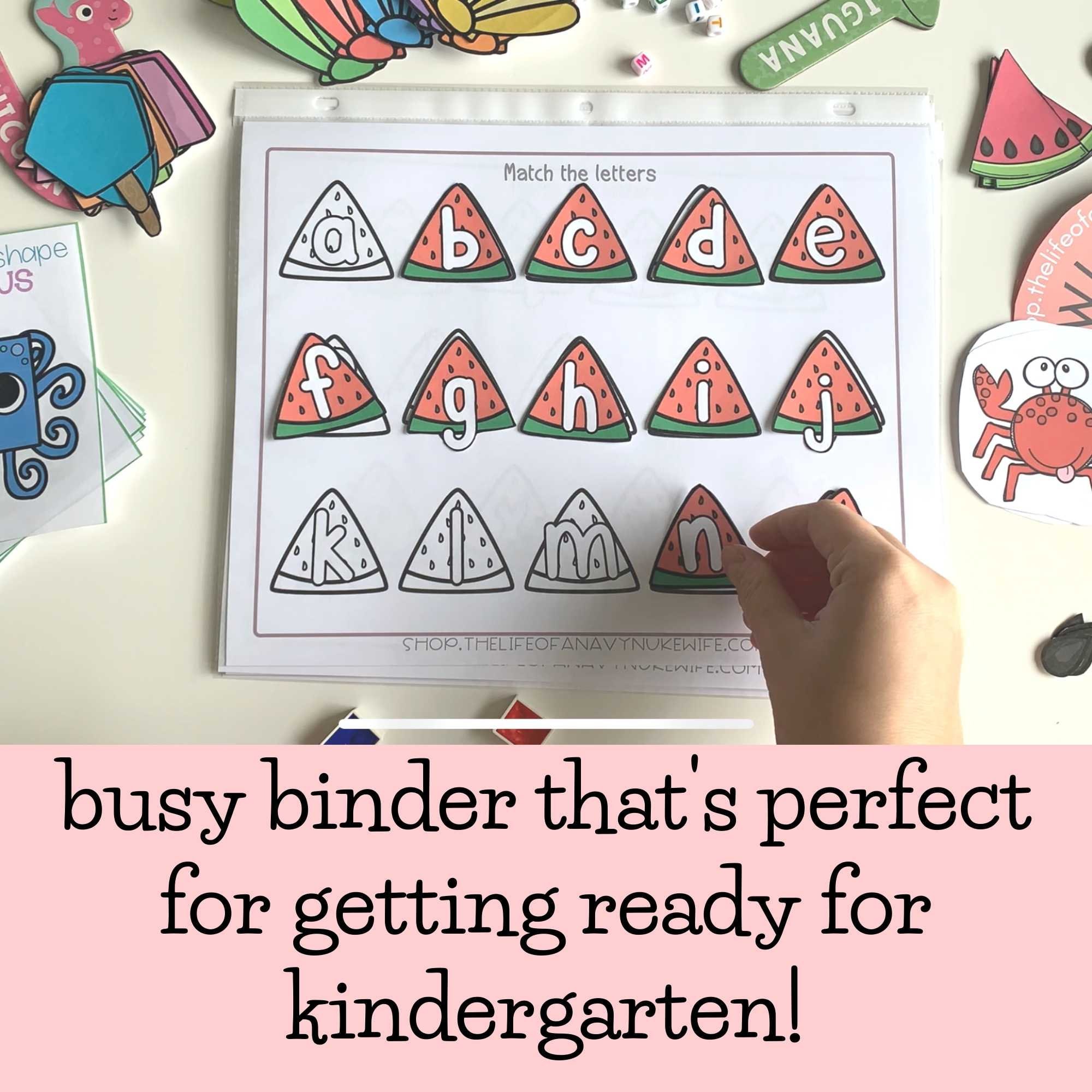 Toddler Summer Busy Book for Preschoolers, Get Ready for Kindergarten ...