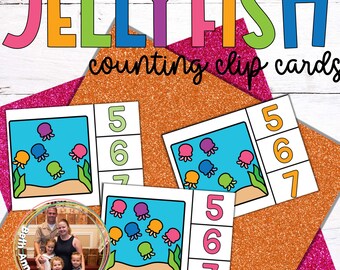 Ocean Counting Cards - Etsy