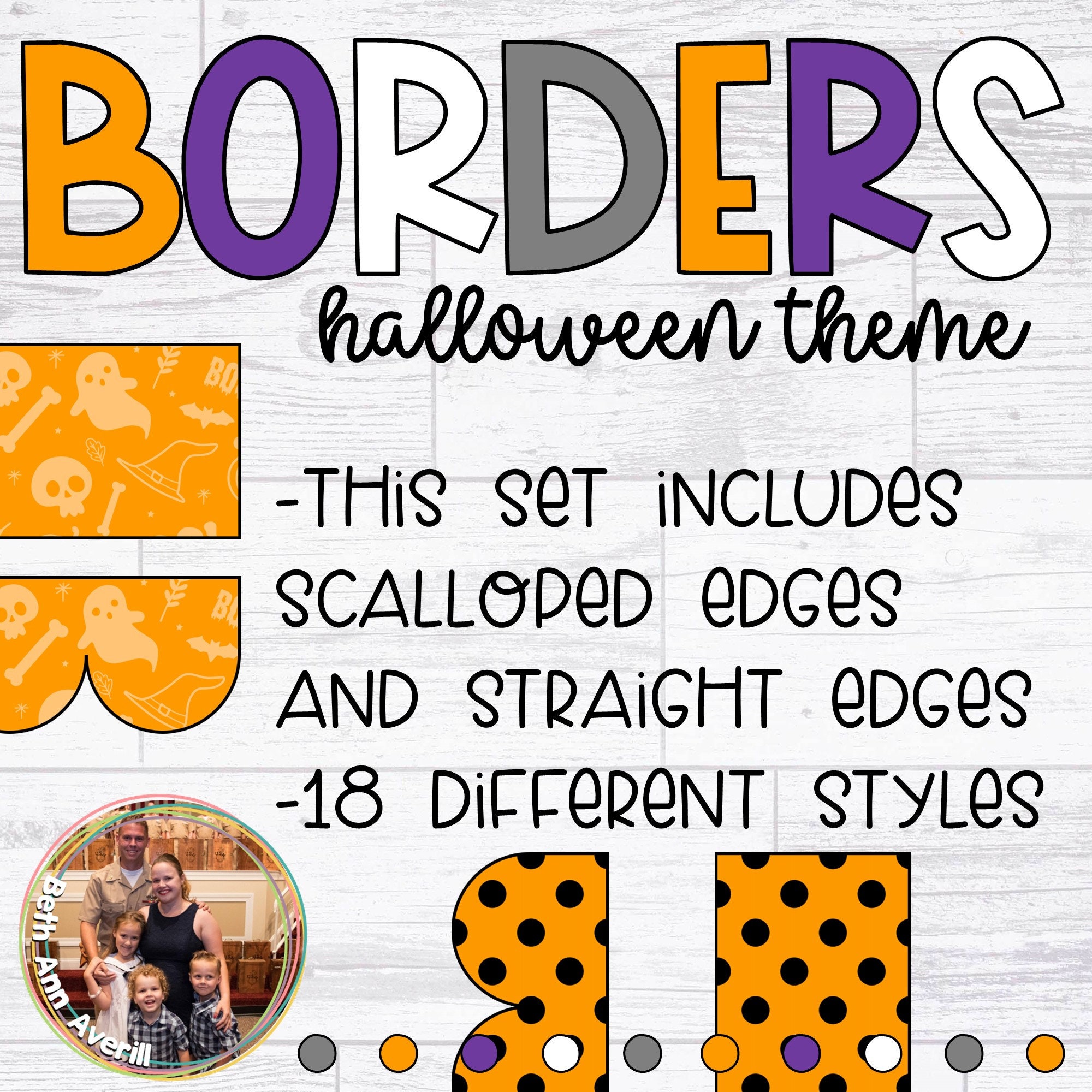 Halloween Borders Classroom Bulletin Board Decorations - Etsy
