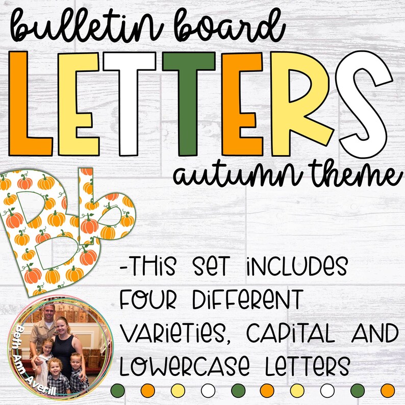Fall Bulletin Board Letters and Borders Bundle - Etsy