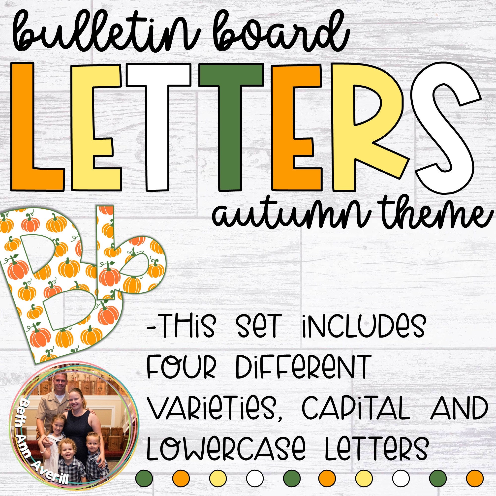 Fall Bulletin Board Letters and Borders Bundle - Etsy