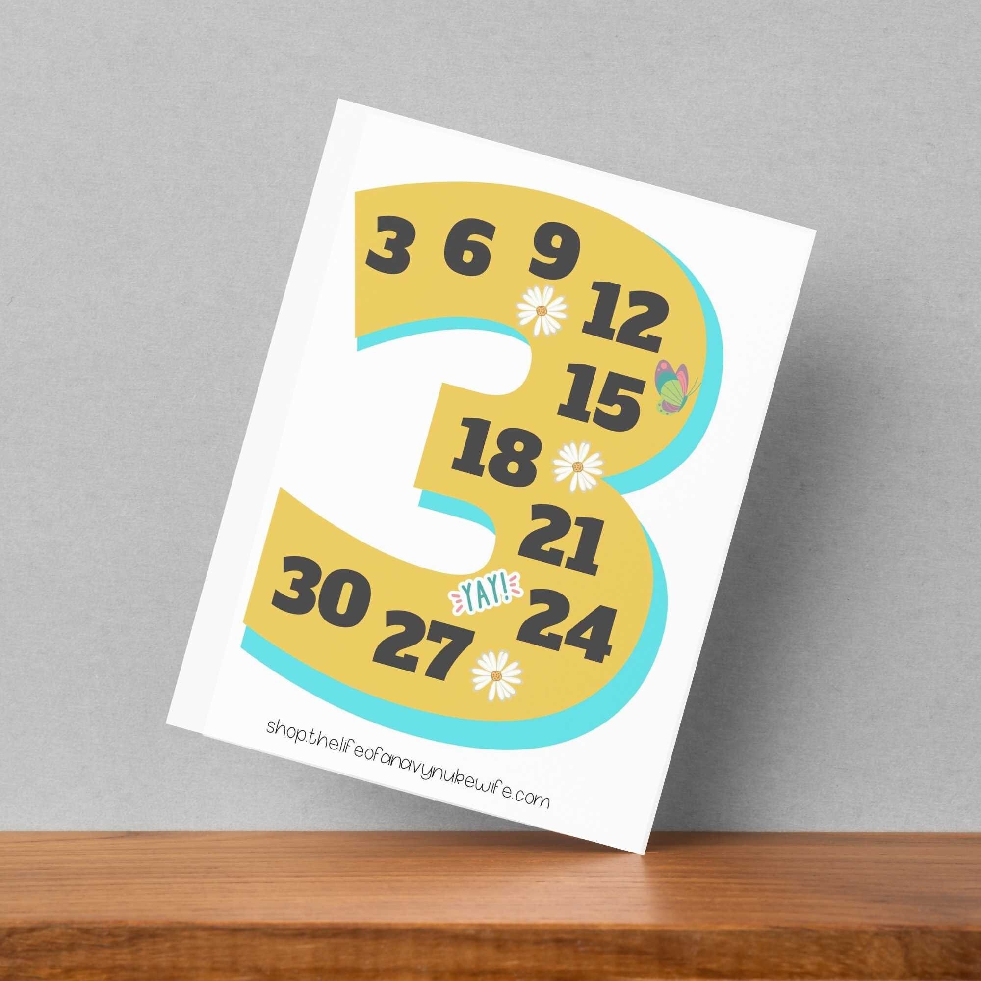 Skip Counting Posters for Homeschool Classrooms Counting by 2 ...