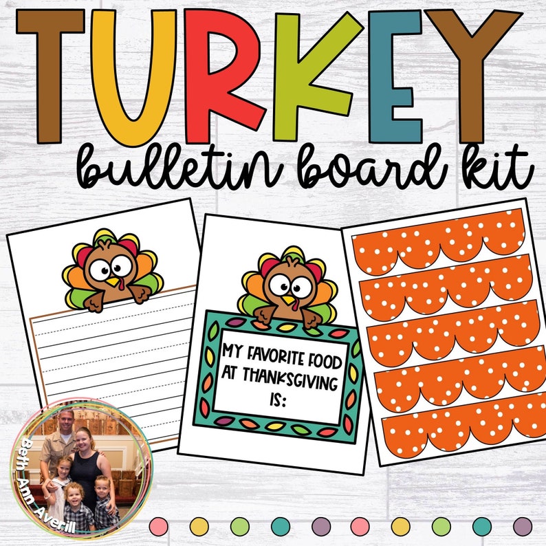 Thanksgiving Bulletin Board Kit - Etsy
