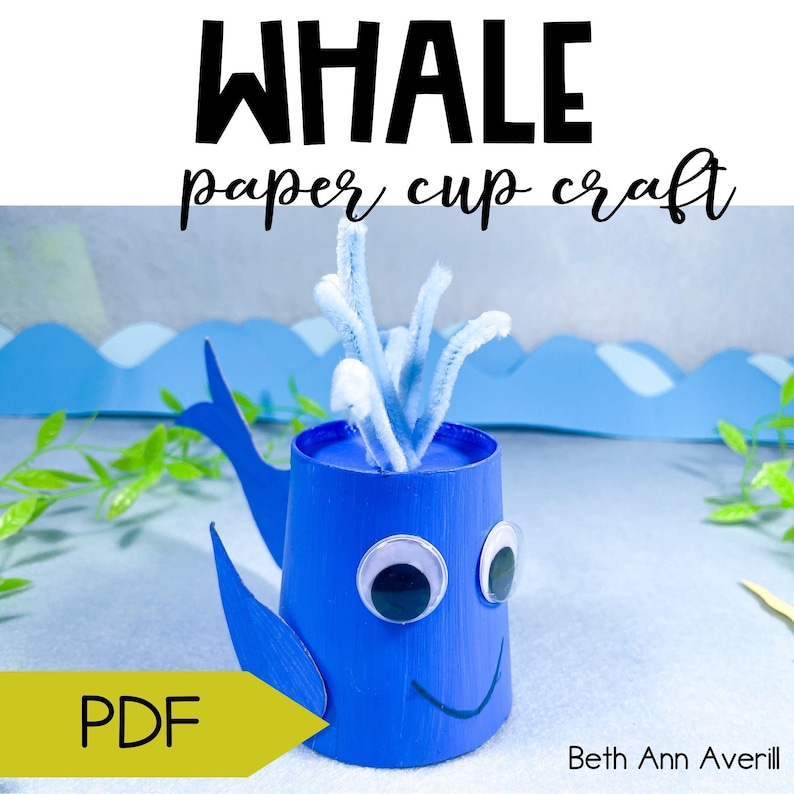 Whale Craft for Preschoolers Ocean Summer Crafts Activity for Summer ...