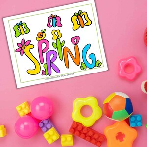 Spring Play Dough Mats Spring Flowers Fine Motor Skills | Etsy