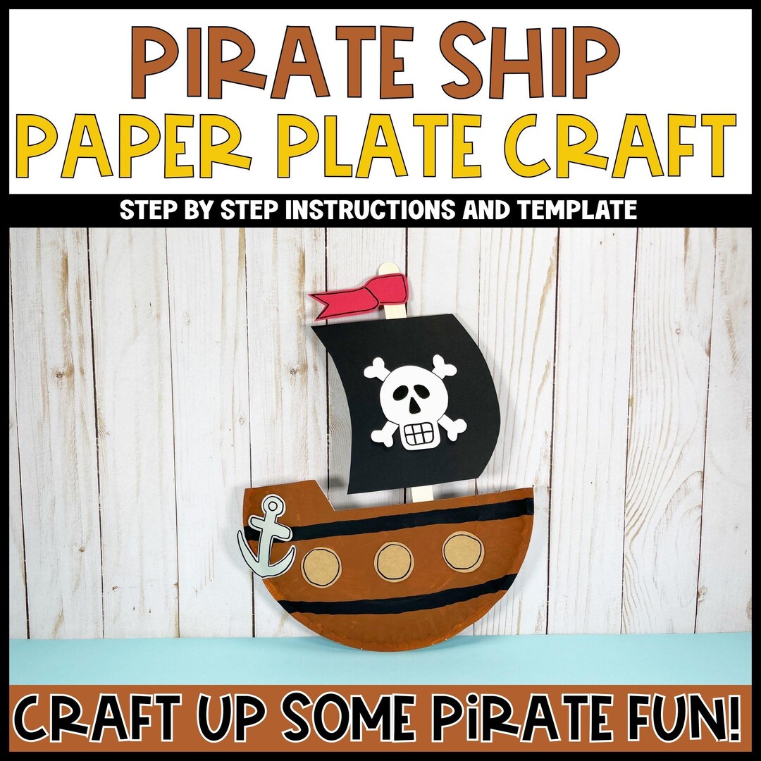 Pirate Ship Craft for Preschoolers Summer Crafts Activity for Summer ...
