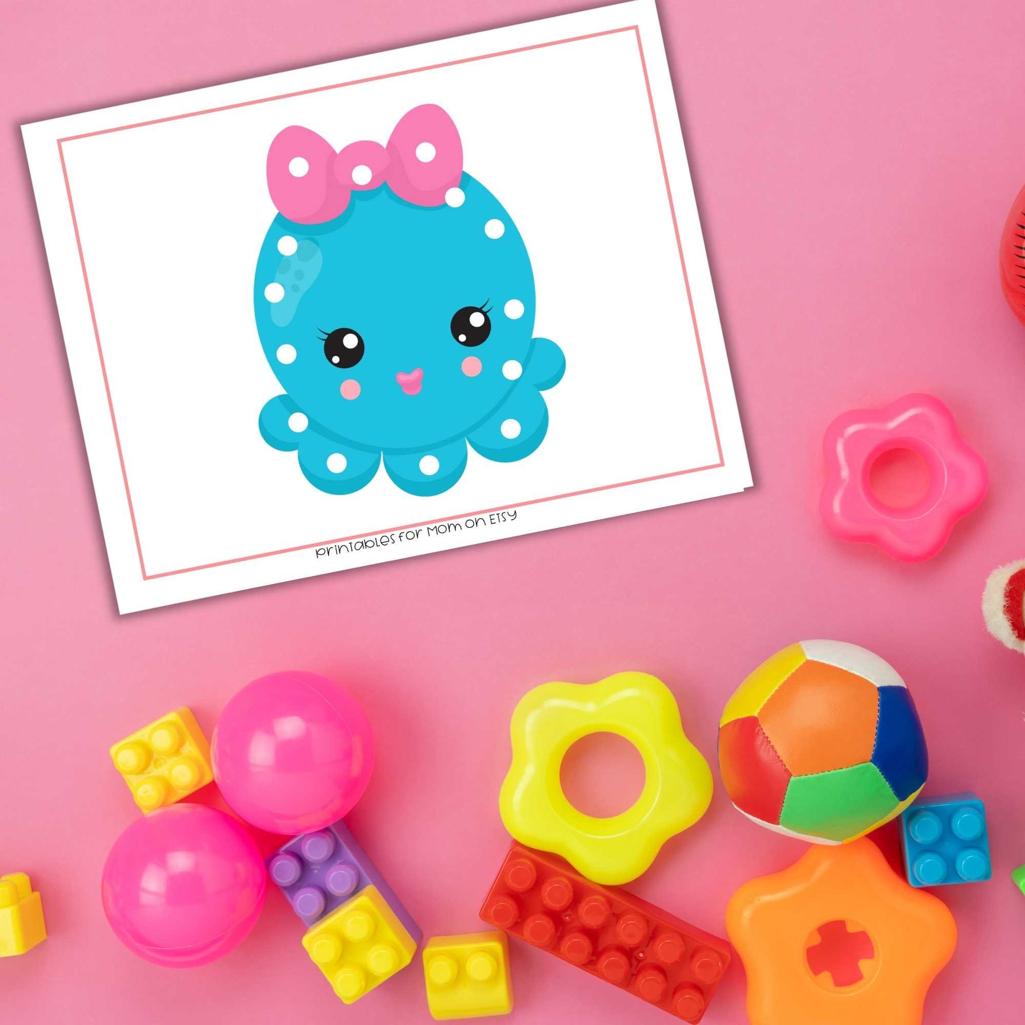 Ocean Creatures Lacing Cards, Spring Summer Fine Motor Skills - Etsy