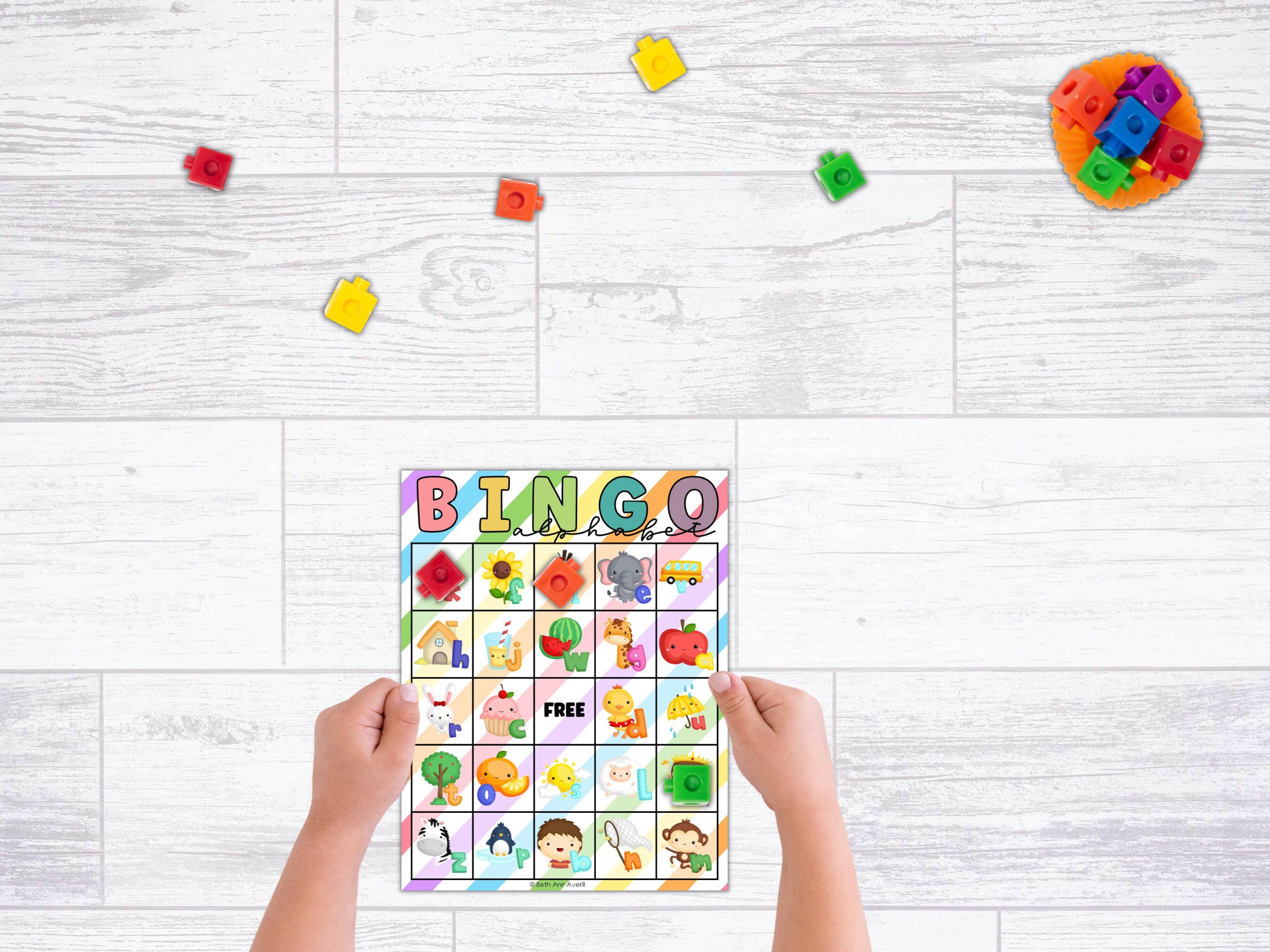 Alphabet Bingo Cards Alphabet Game for Letter Recognition in ...