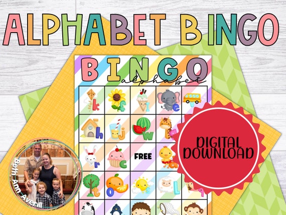 Bingo De Letras Y Alfabeto Preescolar