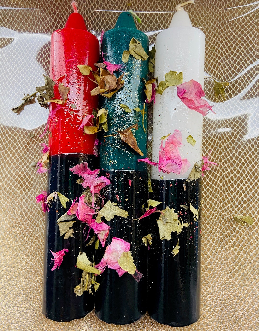 Intimate Enjoyment Rose Candles-reversibles-cleansing-prepared Disfrute ...