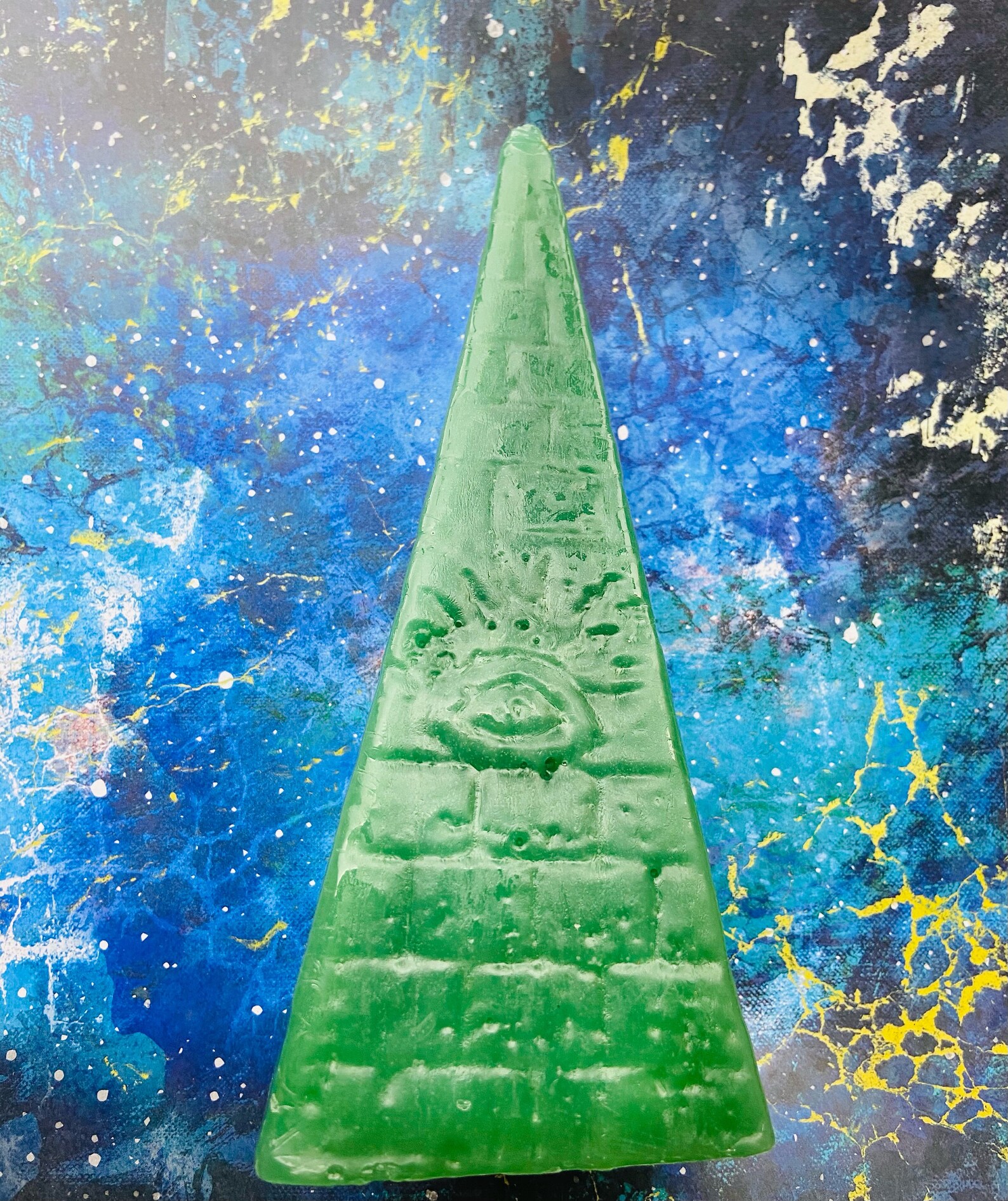 Green Evil Eye Pyramid pirámide Verde Del Mal De Ojo - Etsy