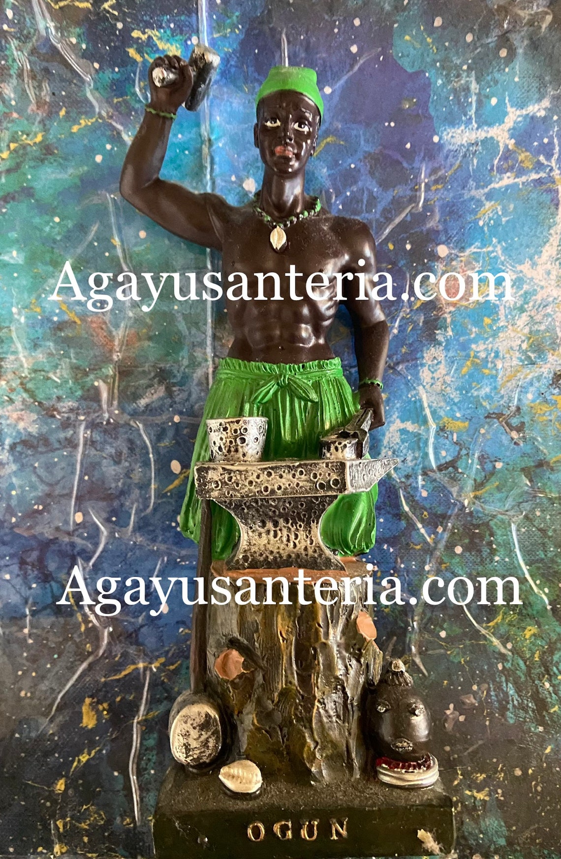 Ogun Santeria 8 Inches Tall Altar/ogun Santeria 8 - Etsy
