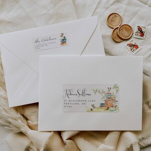 Printable Storybook Baby Shower Address Label Template, Book Themed ...
