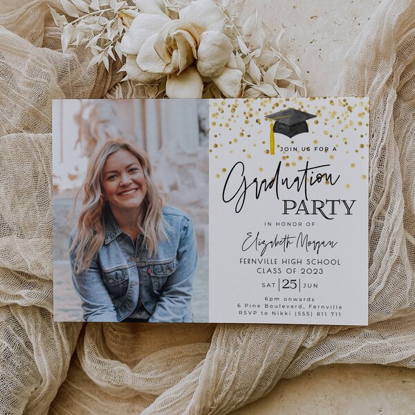Grad Party Invite - Etsy