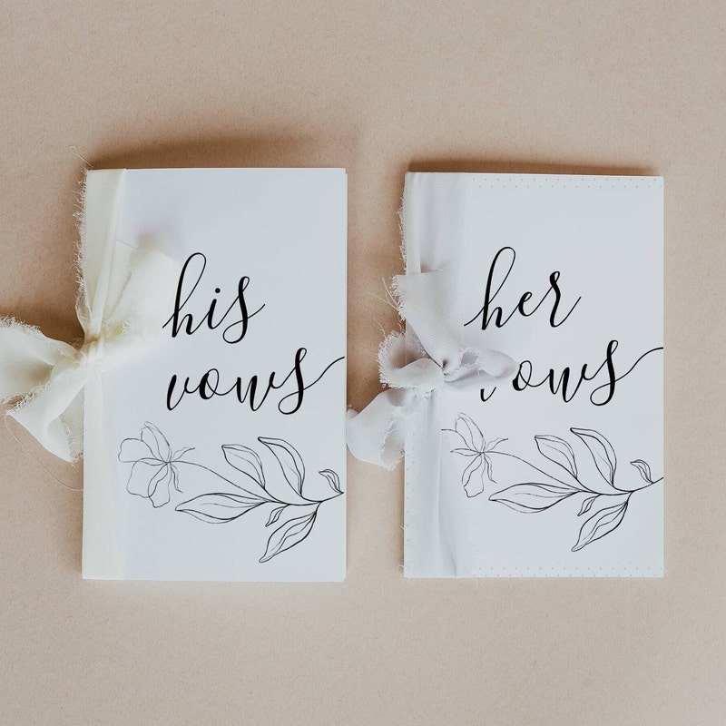 Vows Booklet - Etsy