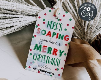 Soapin' You Have A Very Merry Christmas Printable - Etsy