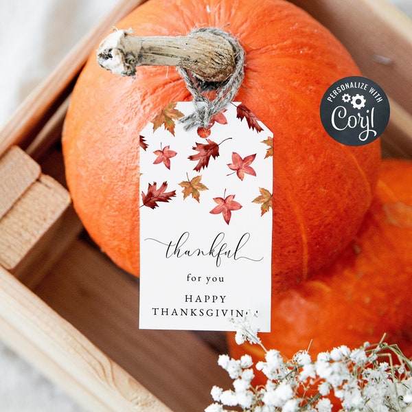 Thanksgiving Tags - Etsy