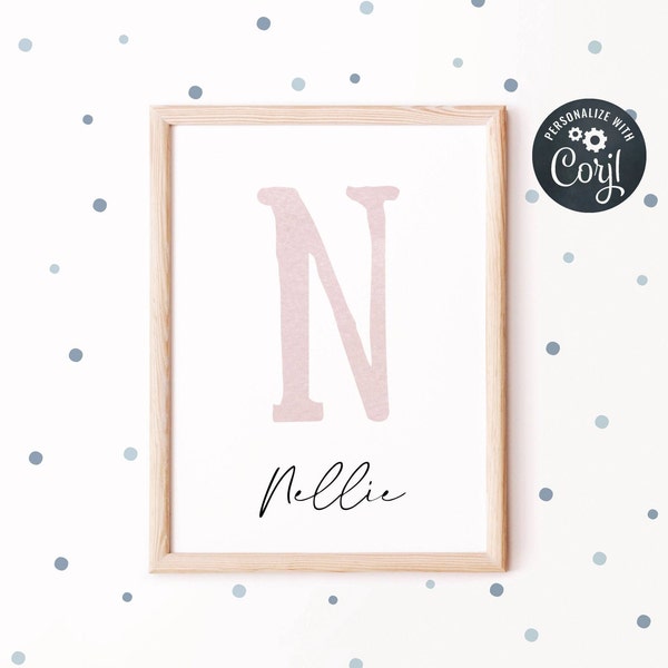 Printable Initial Template - Etsy