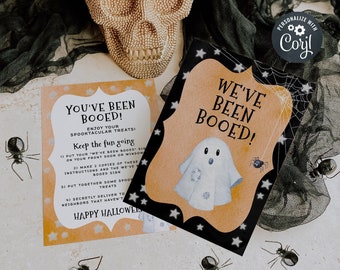 Editable We've Been Booed Halloween Game Printable - Etsy