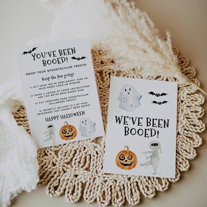 Editable Halloween You've Been Booed Sign Template, Printable We've ...