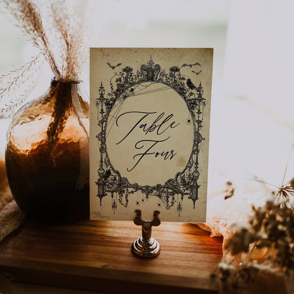 Spooky Table Numbers - Etsy