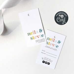 Editable Small Business Price Tag Template Printable | Etsy