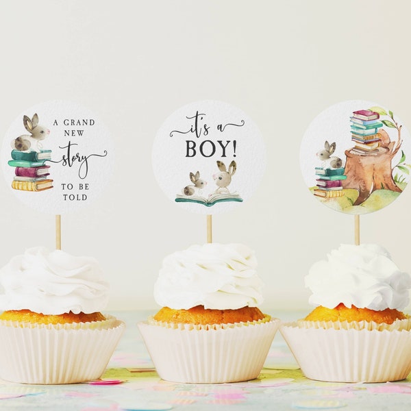 Book Cupcake Topper - Etsy