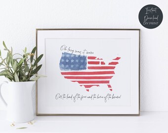 American Anthem Wall Art - Etsy