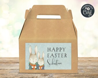 Easter Gable Box Label - Etsy