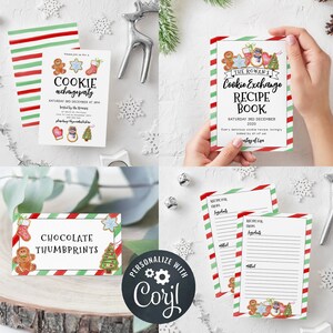 Holiday Cookie Exchange Template Party Pack Printable - Etsy