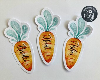 Easter Gift Tag Template Printable Easter Basket Favor Tags | Etsy