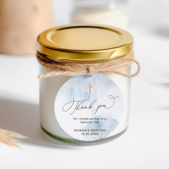 Labels For Baptism Favors