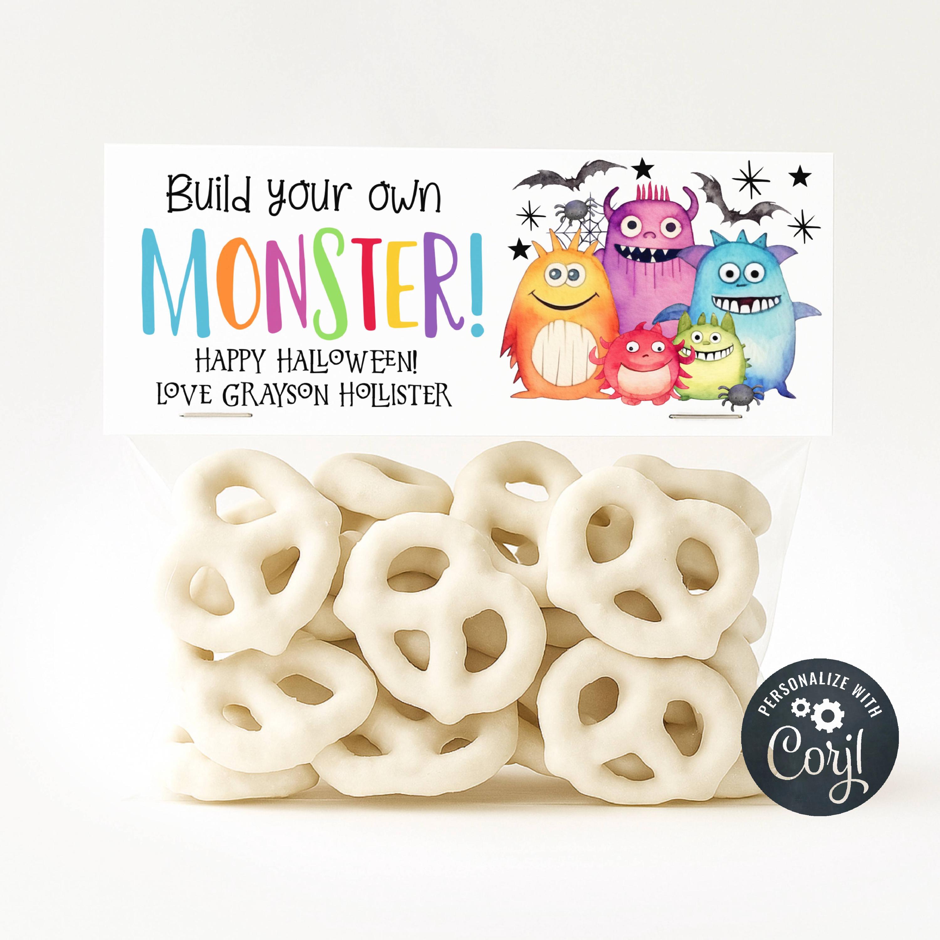 Editable Build Your Own Monster Bag Topper Template, Printable ...