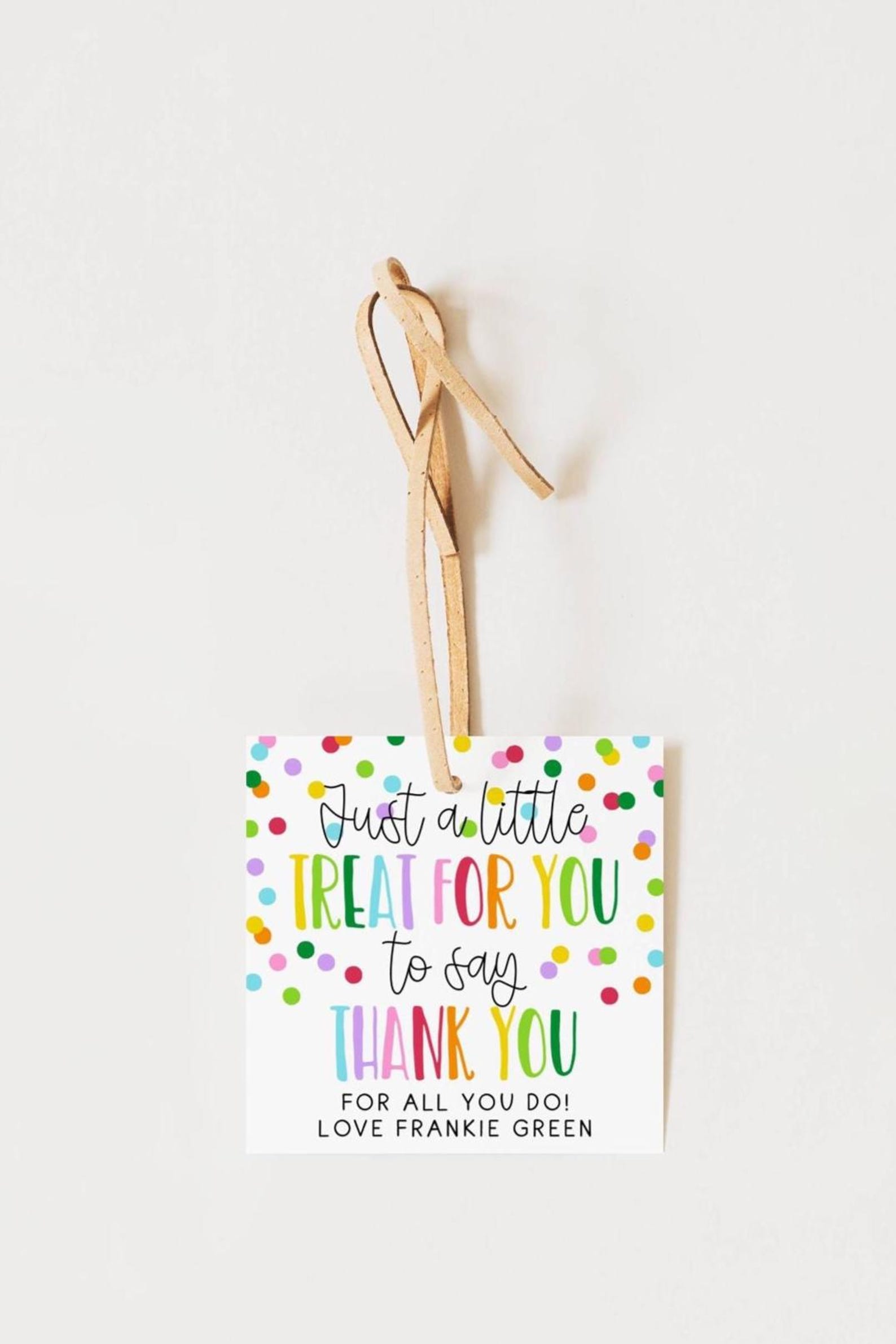 Thank You for All You Do Gift Tag Template, Printable Treat for You ...
