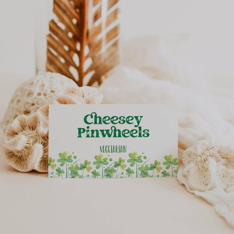Lucky One Birthday Food Label Template, Printable St. Patrick's Day ...