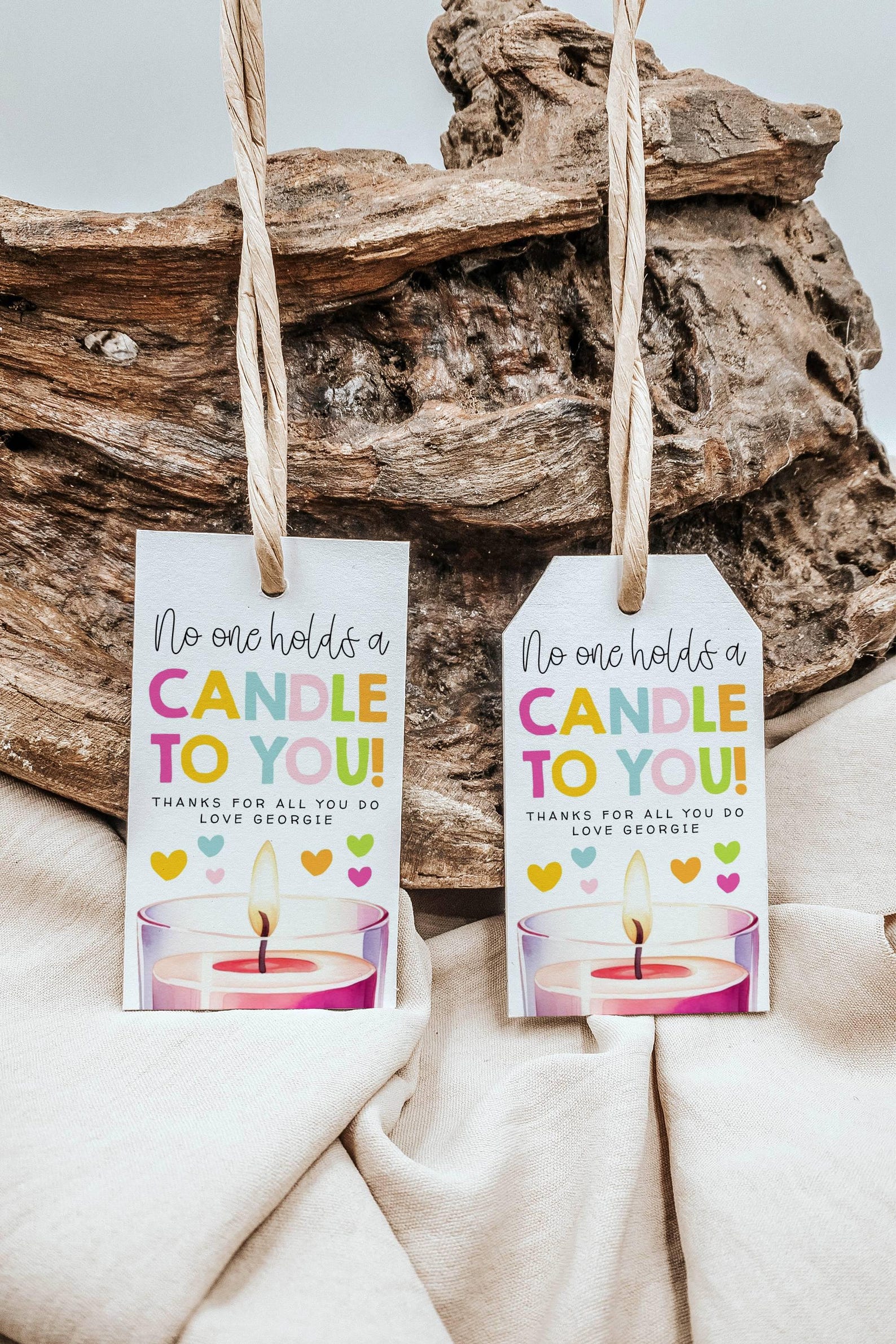 Candle Teacher Appreciation Gift Tag Template, Printable No One Holds A ...