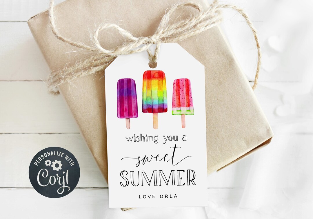 Have A Sweet Summer Gift Tag Template Printable End of School - Etsy