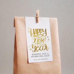 Happy New Year Gift Tag Template, Printable New Year's Eve Party Favor ...
