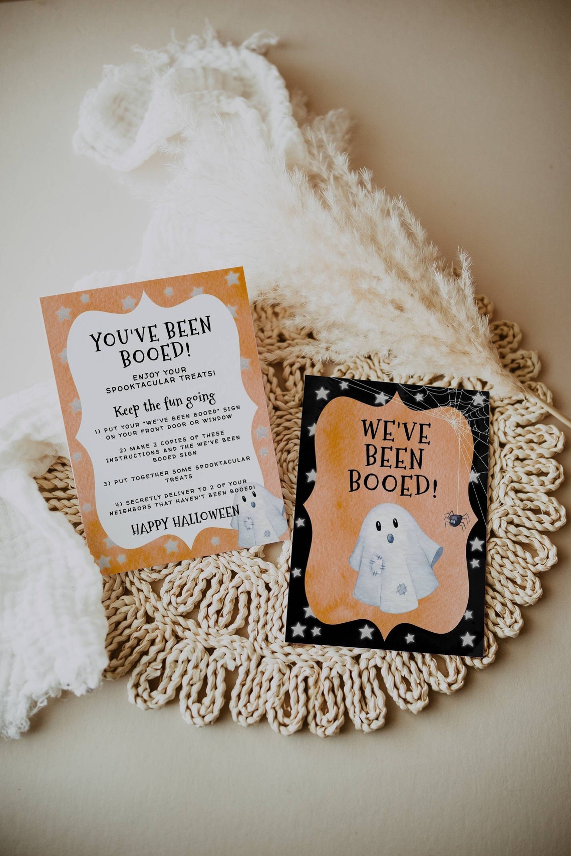 Editable Halloween You've Been Booed Sign Template, Printable We've ...