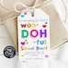 Wondohful School Year Gift Tag Template, Printable First Day Playdough ...
