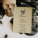 Halloween Vintage Skull Menu Template Printable Spooky Dinner - Etsy
