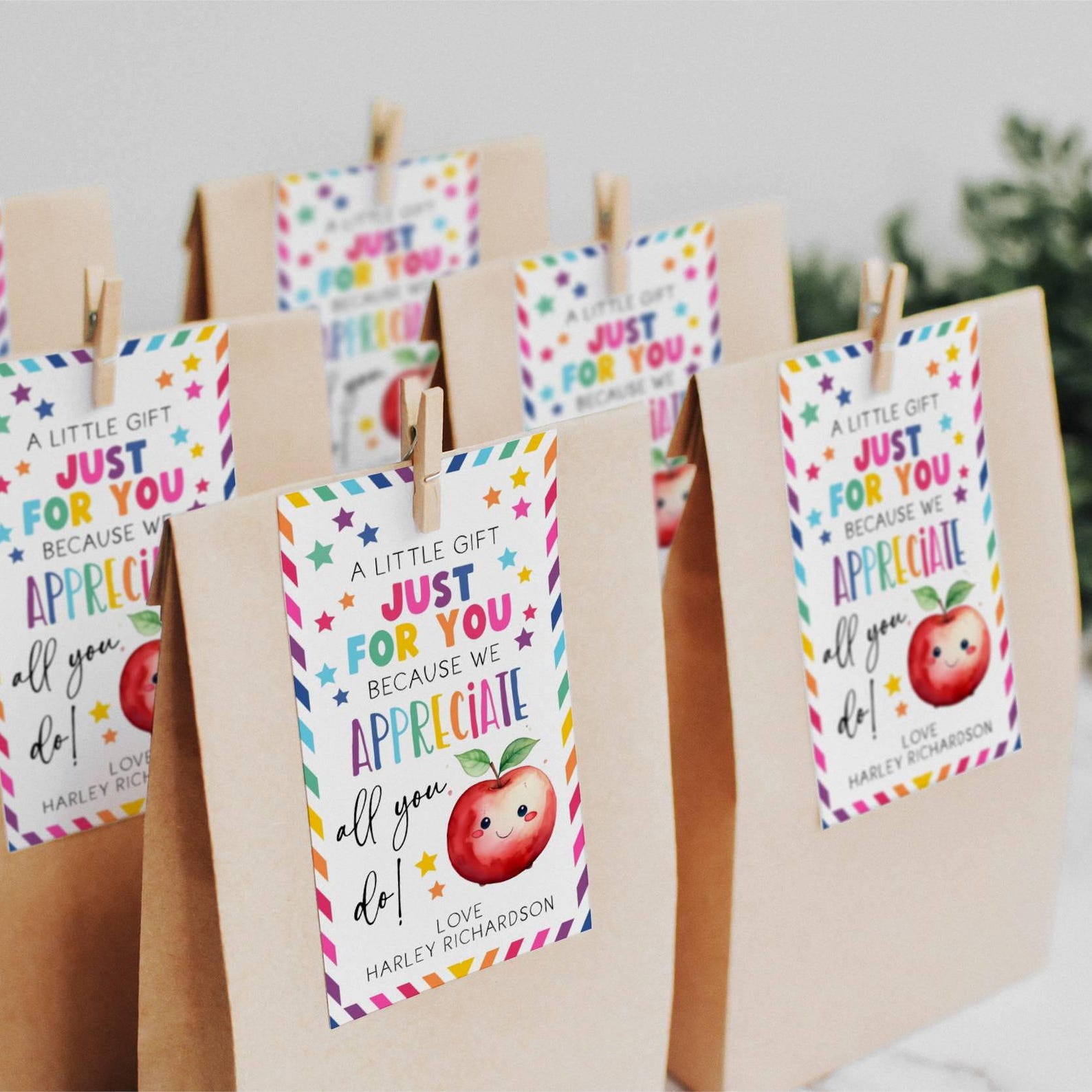 Teacher Appreciation Gift Tag Template, Printable A Little Treat Just ...