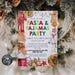 Pasta & Pajamas Christmas Invitation Template, Printable Holiday ...