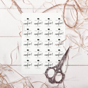 Printable Graduation One Smart Cookie Sticker Template, Editable ...